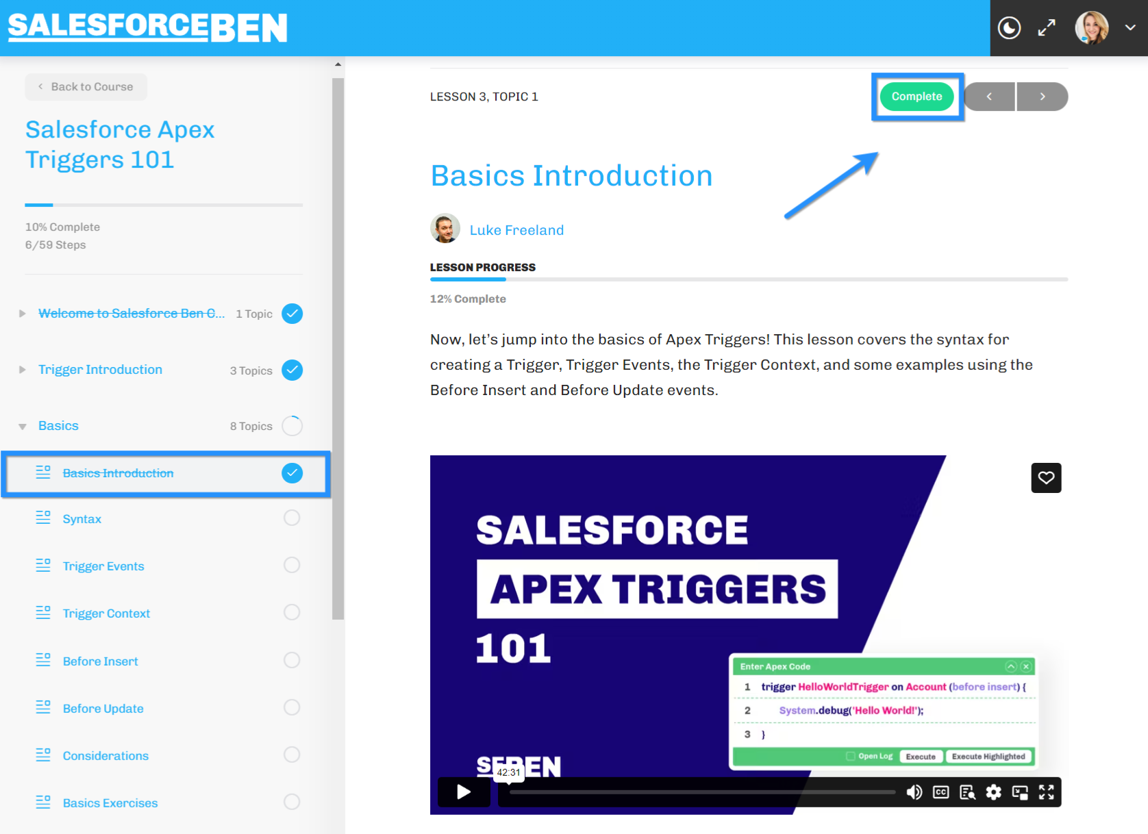 Navigate Your Apex Triggers Course – Courses